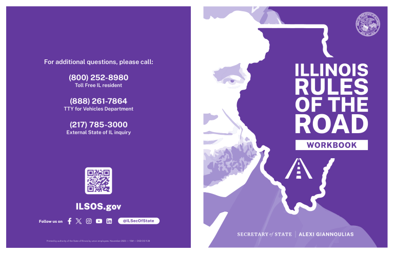 Illinois Rules of the Road Workbook: Driver's License & REAL ID Guide