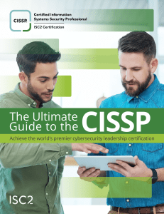 Certified in Cybersecurity (CC) Exam Outline