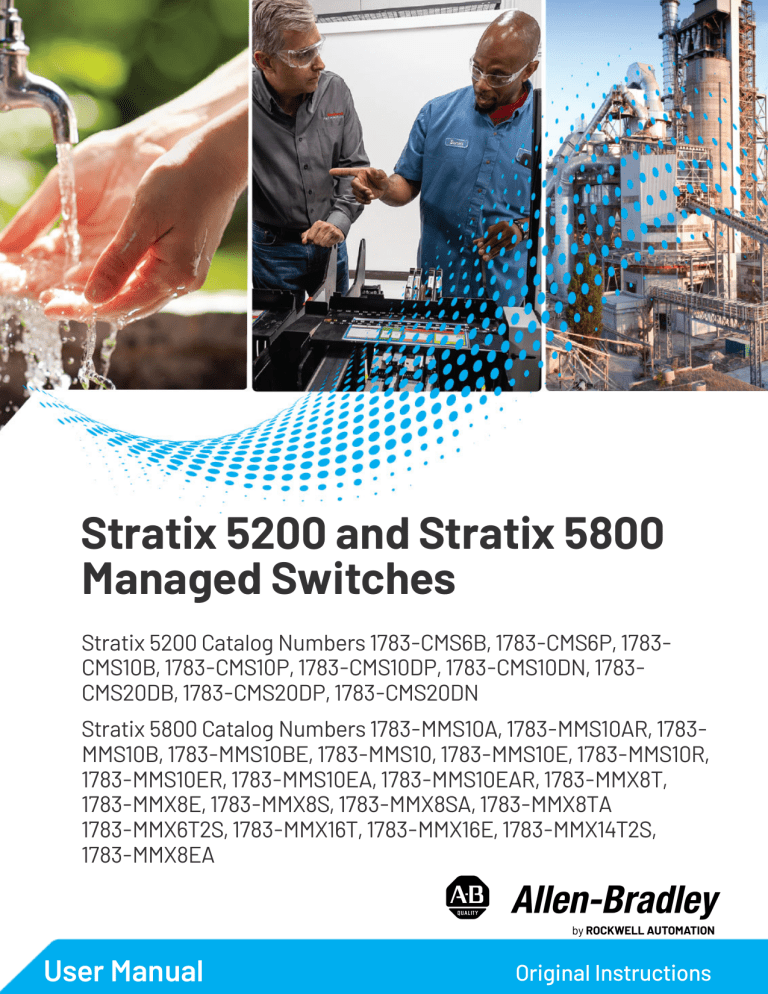 Stratix 5200 & 5800 Managed Switches User Manual - Configuration Guide