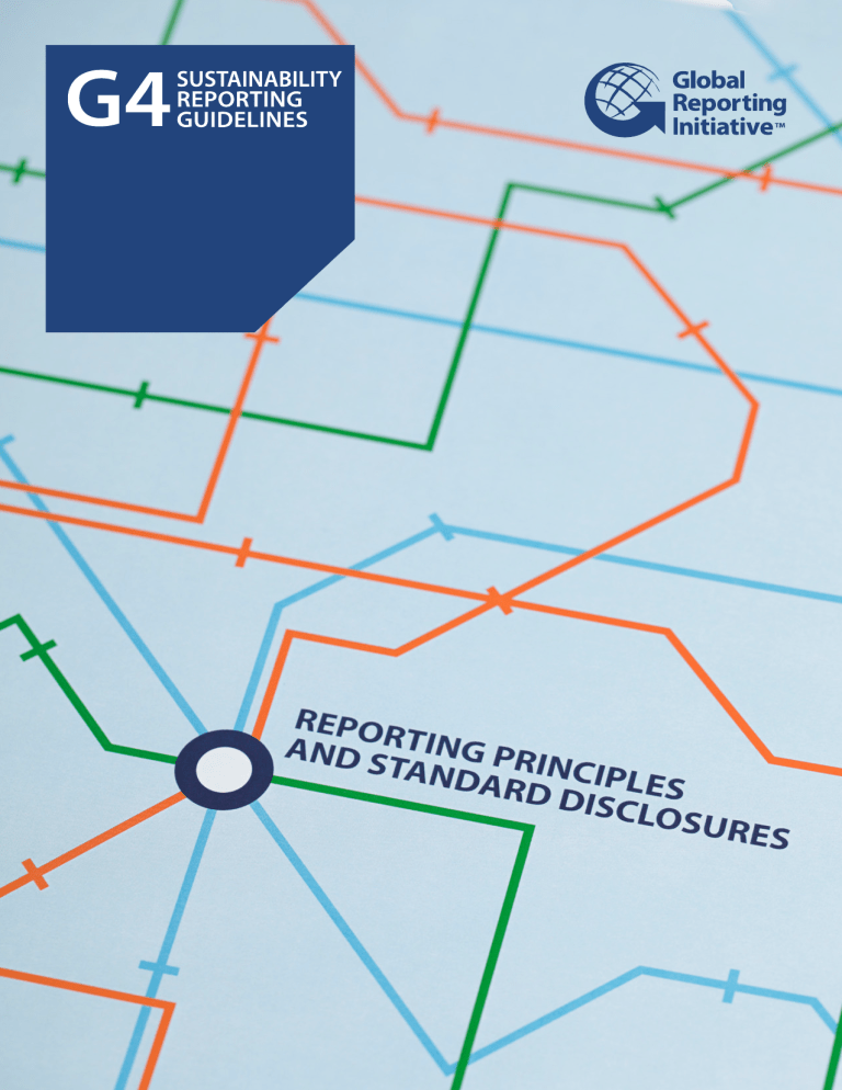 GRI G4 Sustainability Reporting Guidelines: Principles & Standard ...