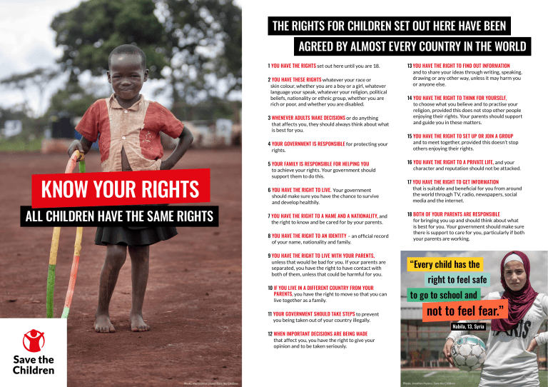 Children's Rights: UN Convention Summary by Save the Children
