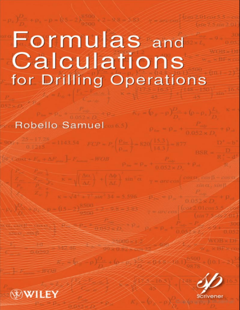 Formulas and Calculations for Drilling Operations | Petroleum Engineering