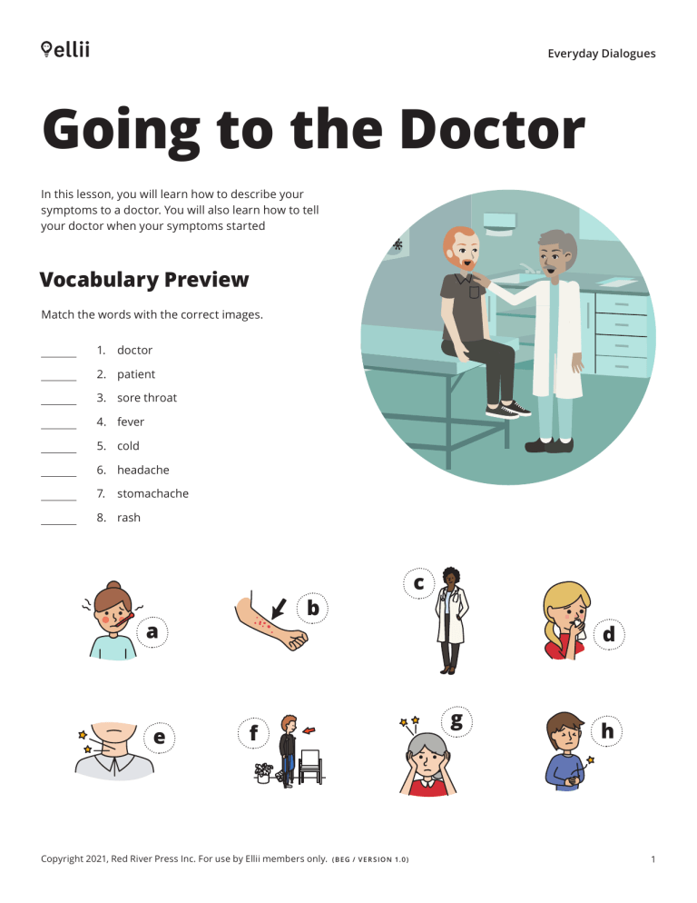 Doctor Visit Dialogue: English Lesson for Beginners