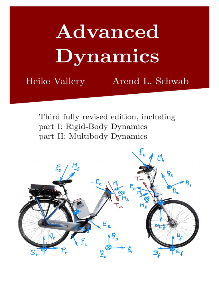 Advanced Dynamics Textbook: Rigid-Body & Multibody Systems