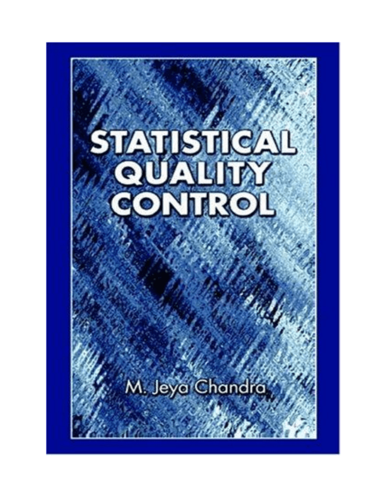 Statistical Quality Control Textbook: Industrial Engineering & Quality