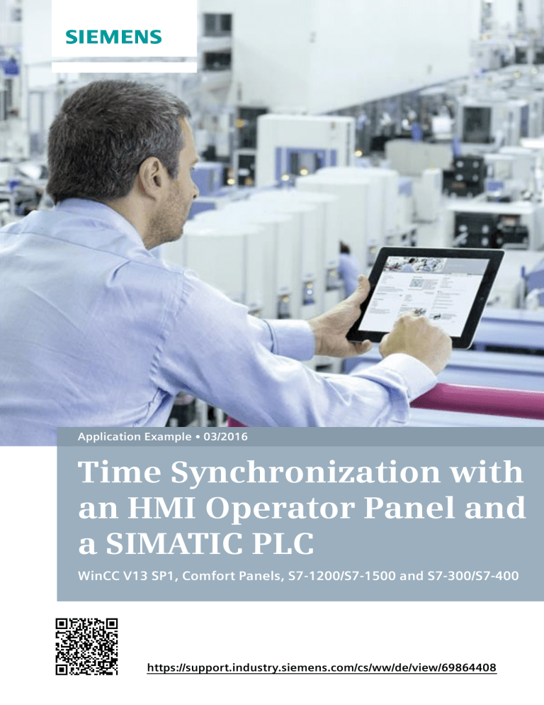 SIMATIC PLC & HMI Time Synchronization Guide | WinCC V13 SP1