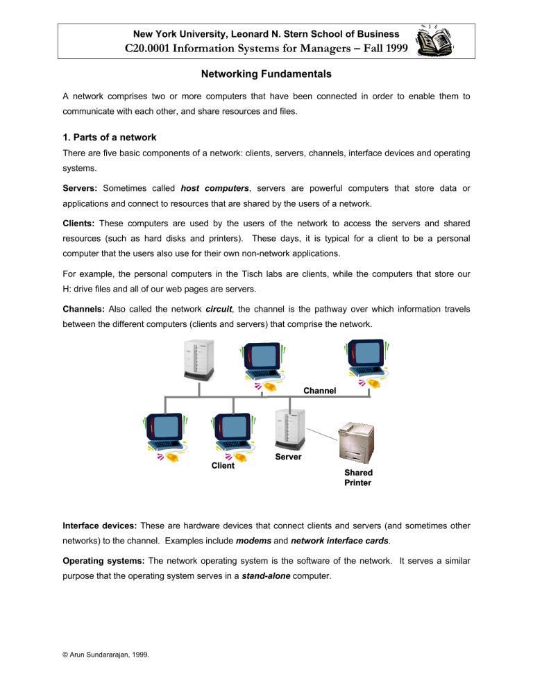 Networking Fundamentals: Information Systems Course Material
