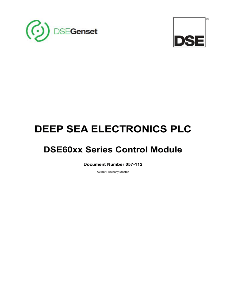 DSE60xx Series Control Module Operator's Manual