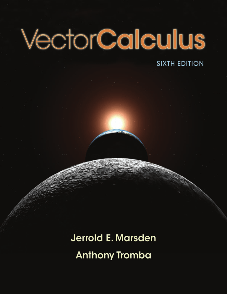 Vector Calculus, Sixth Edition - Textbook