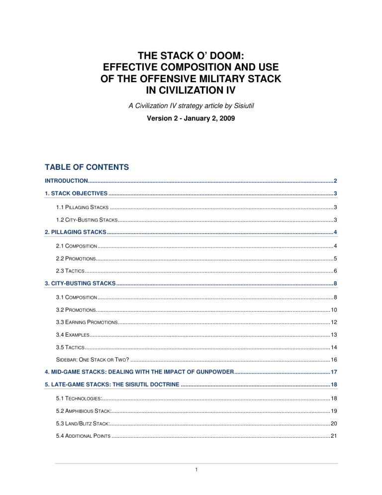 Civ IV: Stack of Doom Strategy Guide - Military Tactics