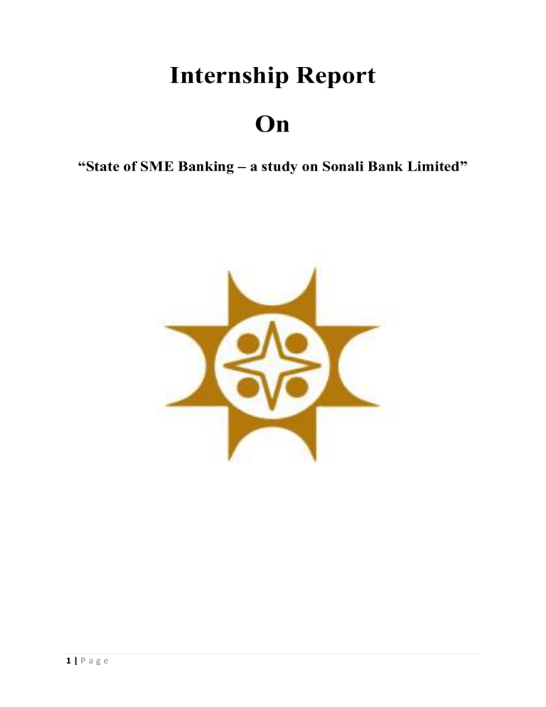 SME Banking at Sonali Bank: Internship Report
