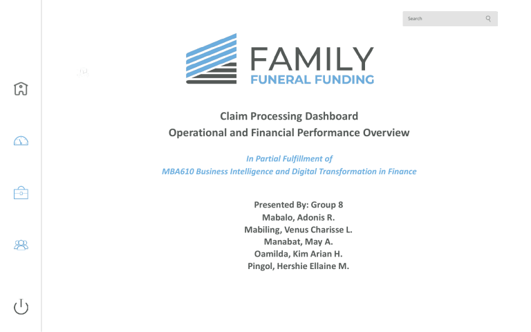 Claim Processing Dashboard: Operational & Financial Overview