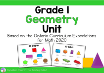Grade 1 Geometry Unit: 2D Shapes & 3D Solids