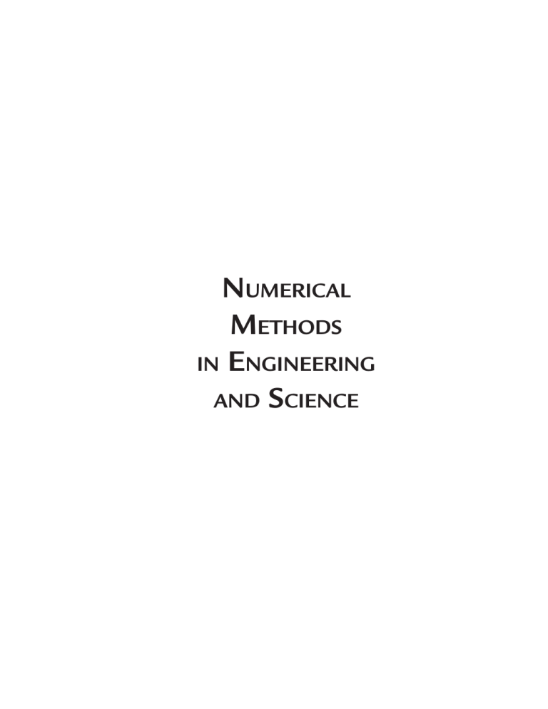 Numerical Methods in Engineering & Science Textbook