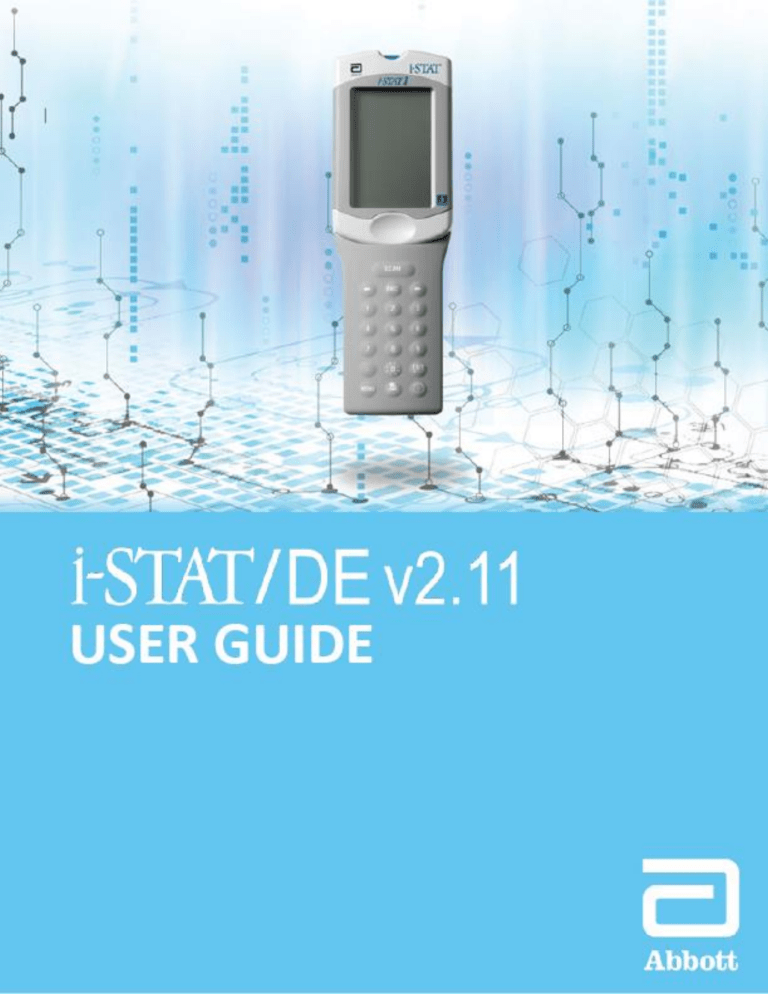 i-STAT/DE v2.11 User Guide: Installation, Configuration, & Troubleshooting