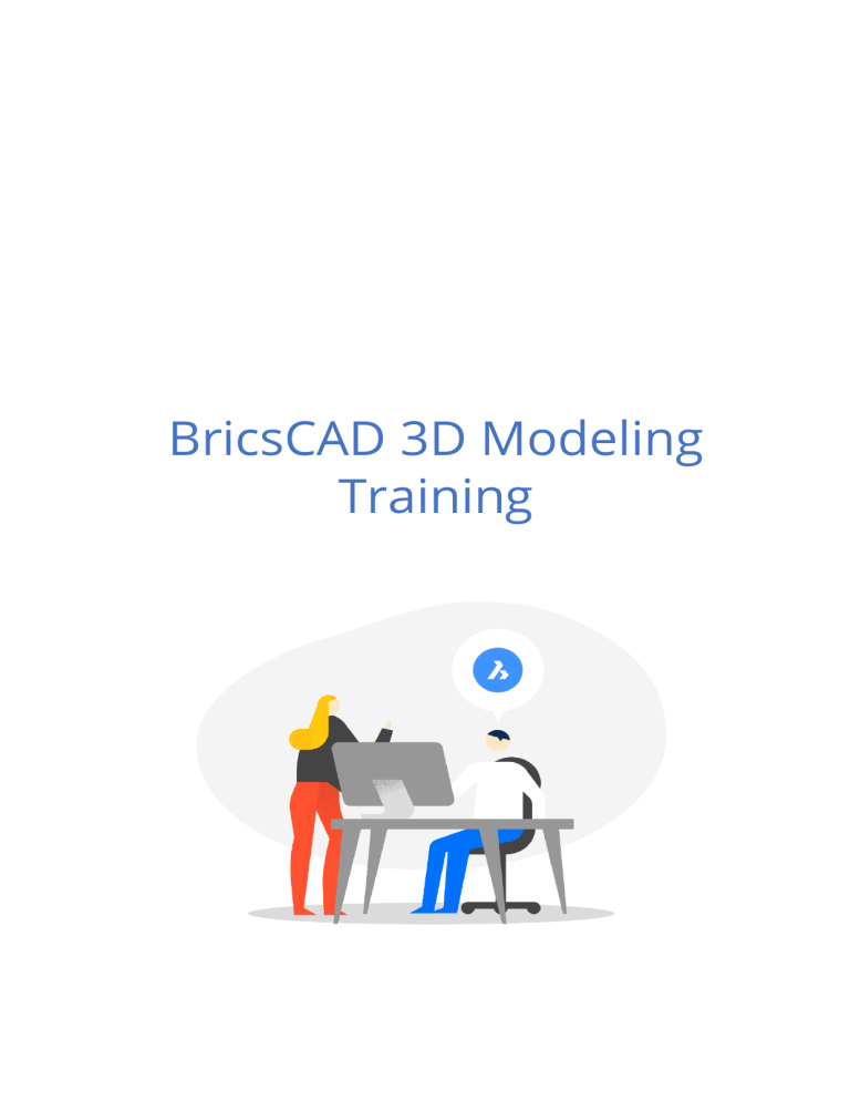 BricsCAD 3D Modeling Training Manual: Interface, Navigation & Exercises