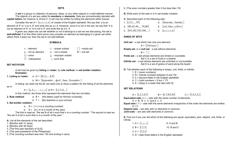 Sets, Number Systems & Divisibility Rules: Math Study Guide