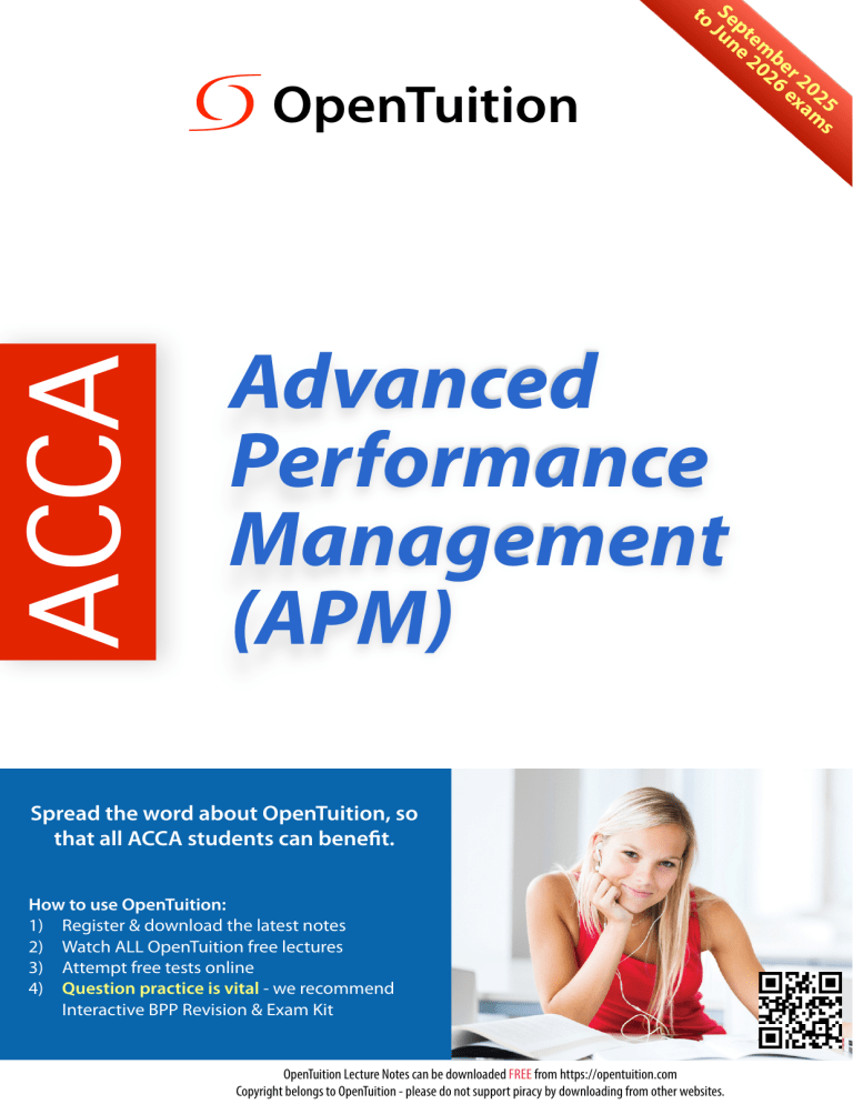 ACCA-APM-S25-Notes