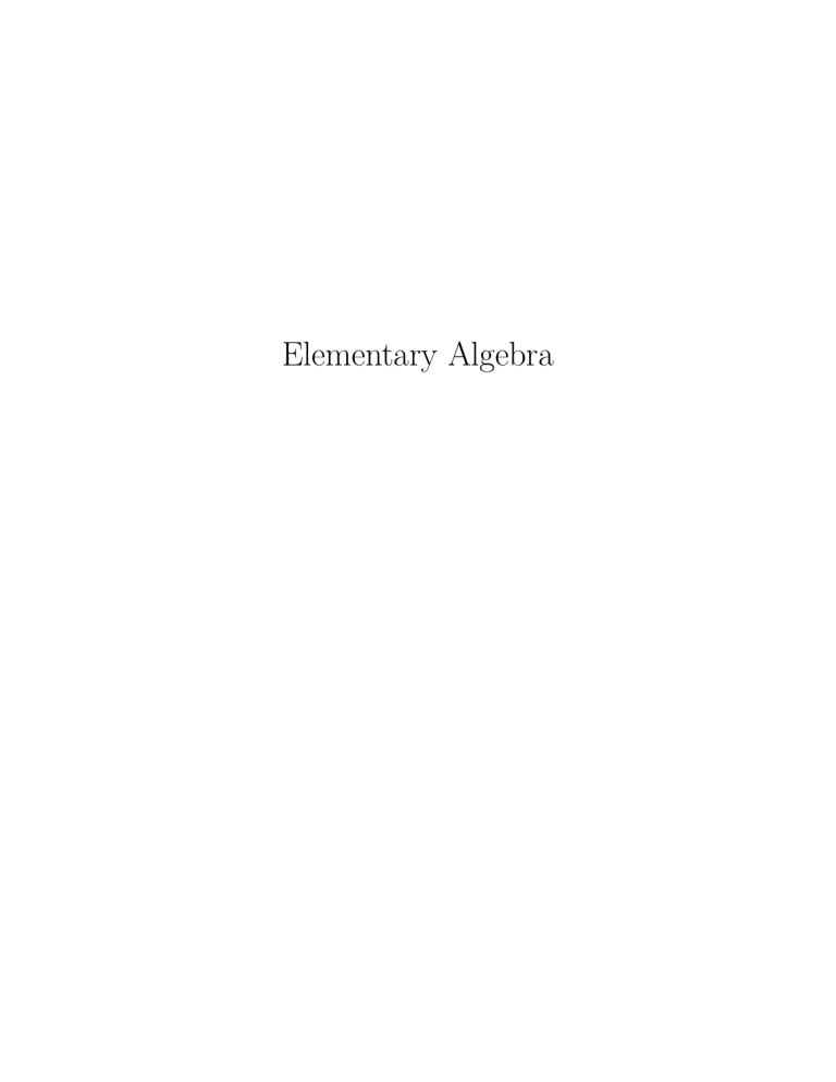 Elementary Algebra Textbook: Equations & Graphs for College Students