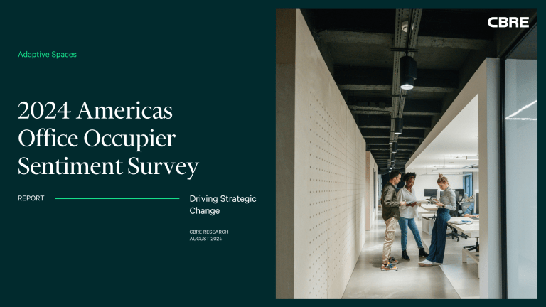 2024 Americas Office Occupier Sentiment Survey Report: Strategic Change