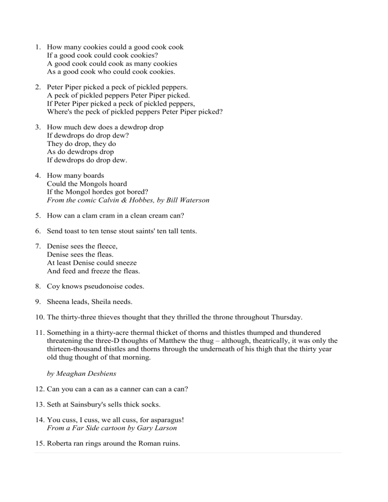 80+ English Tongue Twisters for Pronunciation & Speech Practice