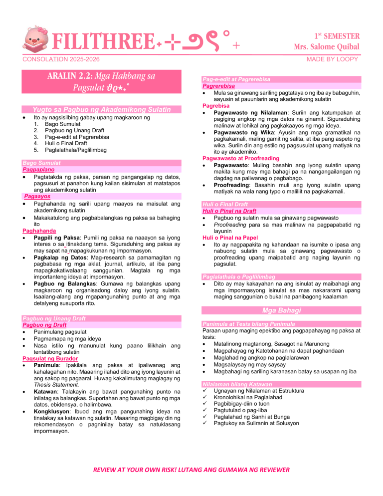 Academic Writing Steps: Filipino Guide to Essay & Paper Creation