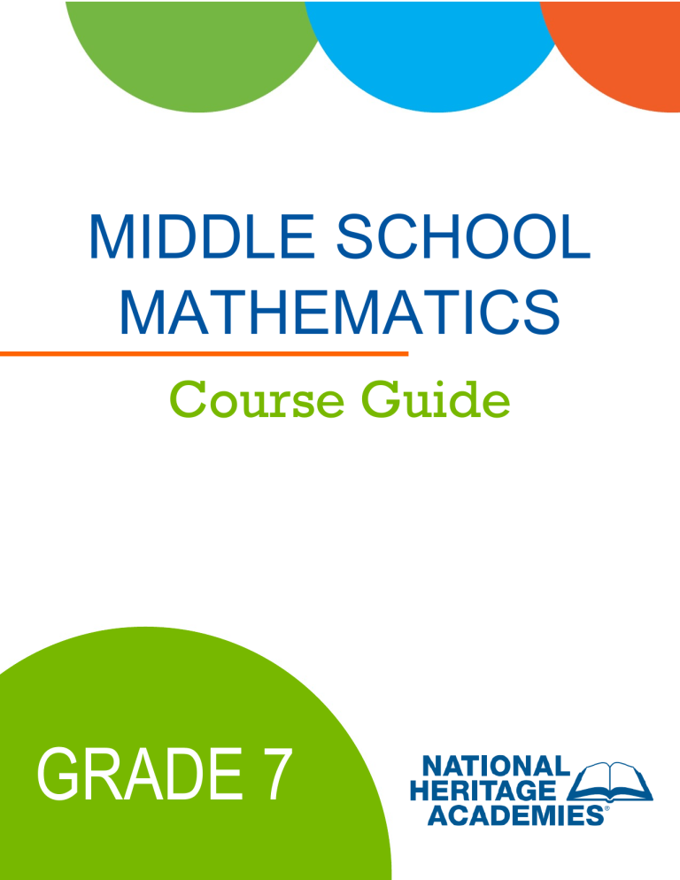 Middle School Mathematics Course Guide - Grade 7 Curriculum Overview