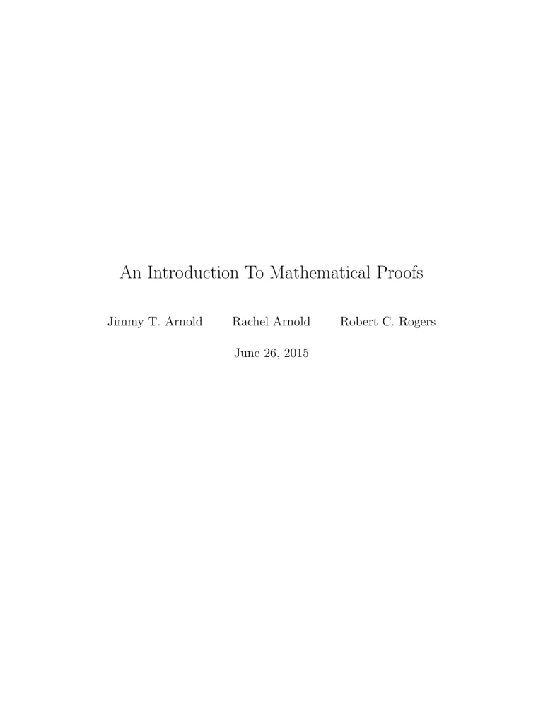 An Introduction to Mathematical Proofs Textbook | Logic & Number Theory