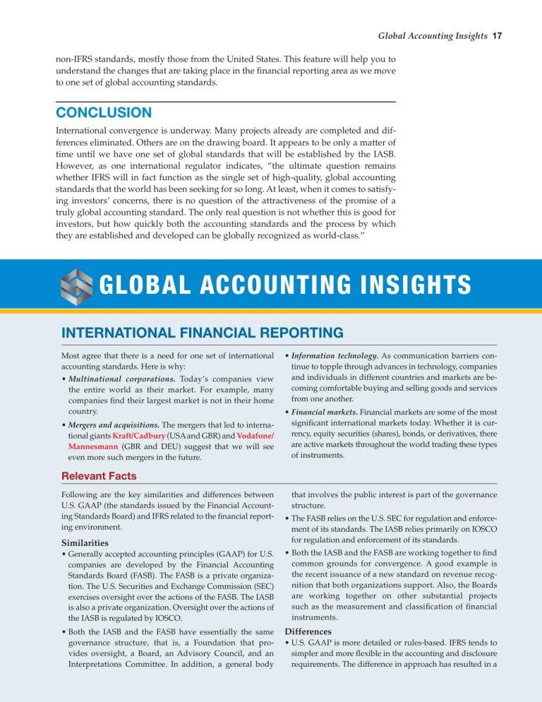 Global Accounting Insights: IFRS, US GAAP & Financial Reporting