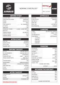 Airbus A330 Normal Checklist: Flight Operations & Safety Procedures