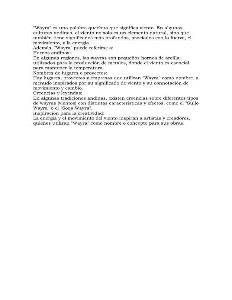 Wayra