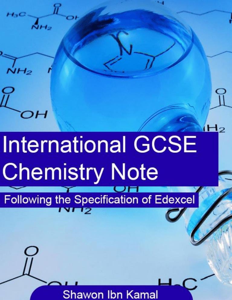 International GCSE Chemistry Notes Edexcel | Study Guide