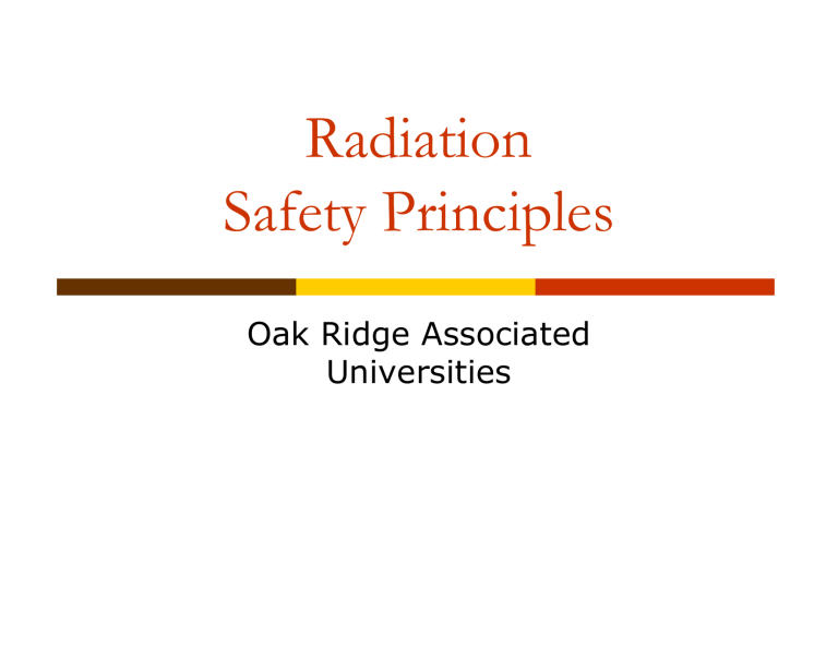 Radiation Safety Principles: Time, Distance, Shielding & More