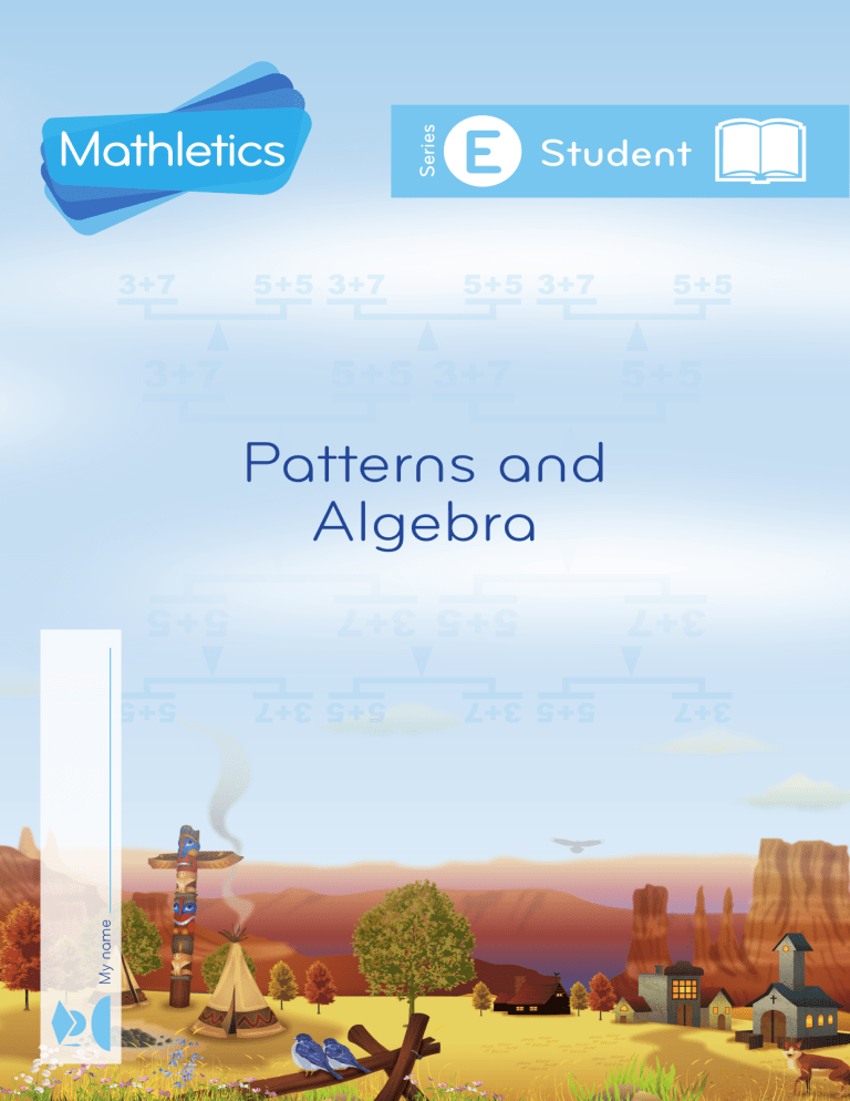 Patterns and Algebra Workbook: Series E Student Edition - Mathletics