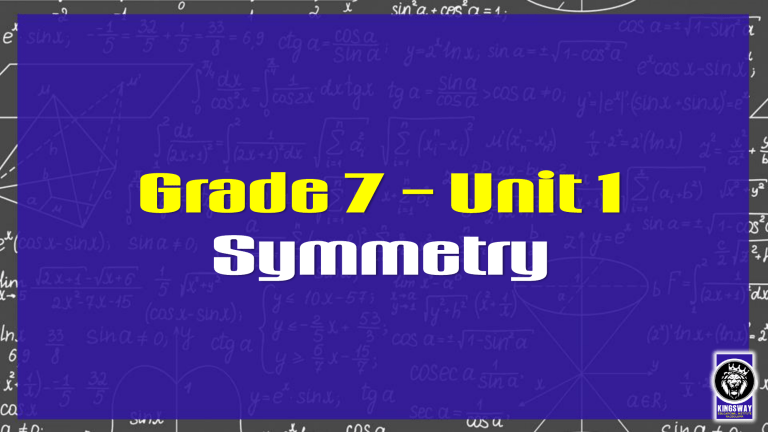 Grade 7 Mathematics: Understanding Symmetry & Axis of Symmetry
