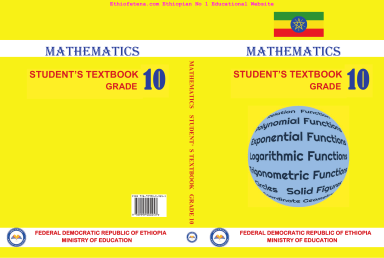 Grade 10 Mathematics Textbook: Relations, Functions, Geometry