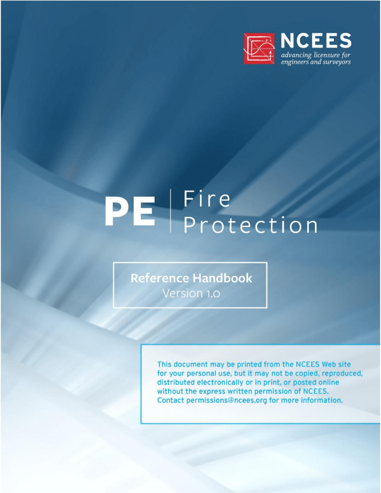 PE Fire Protection Reference Handbook | NCEES Engineering Exam Prep