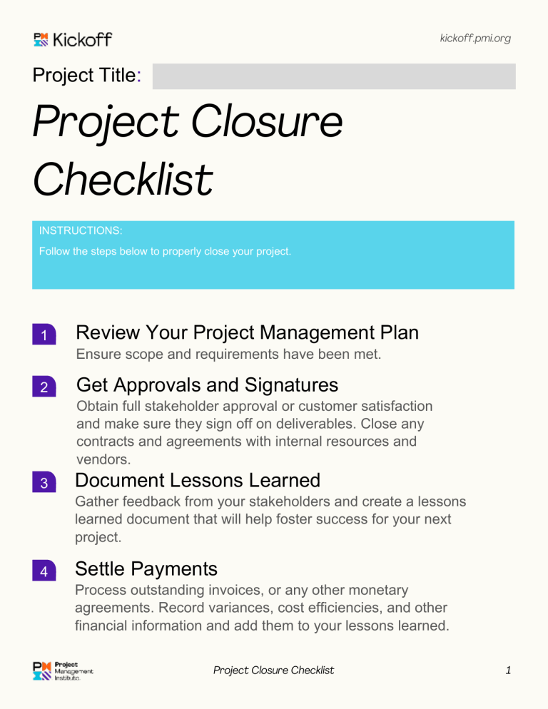 Project Closure Checklist: Essential Steps for Successful Project End