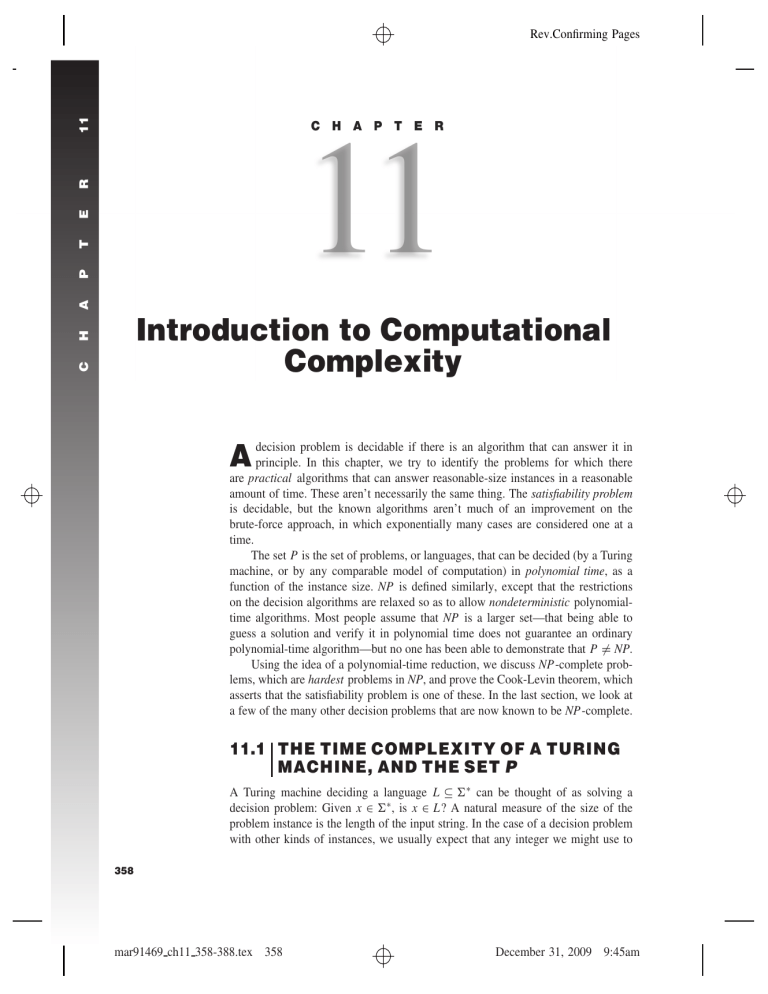 Computational Complexity: P, NP, Turing Machines & Algorithms