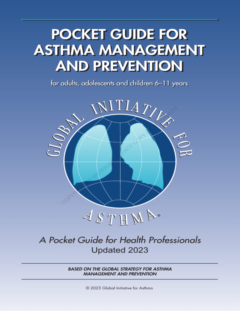 Asthma Management & Prevention: GINA Pocket Guide for Health Professionals