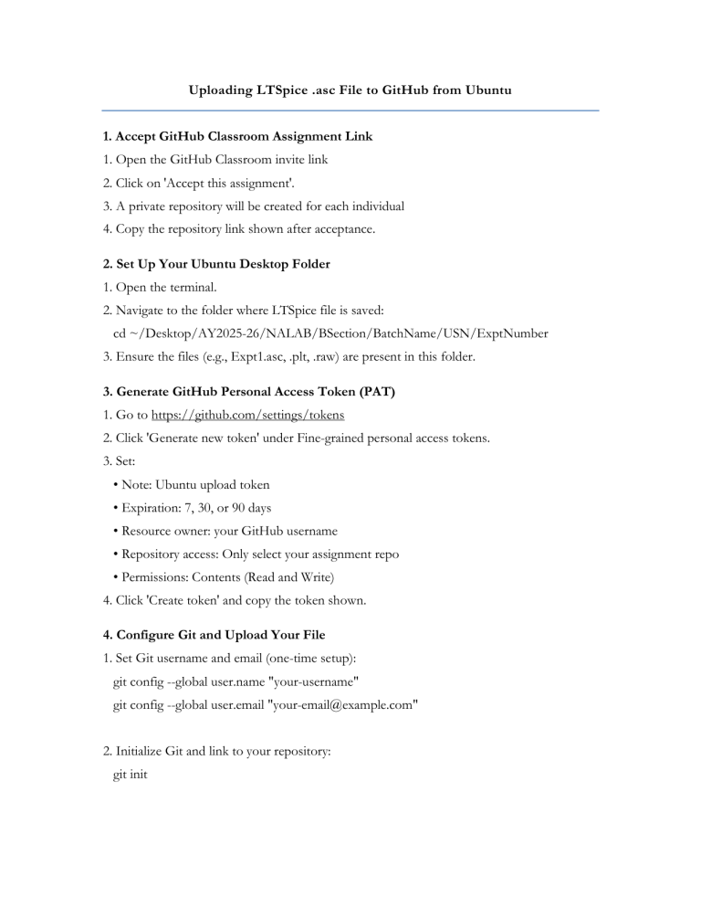 Upload LTSpice .asc Files to GitHub from Ubuntu: A Step-by-Step Guide