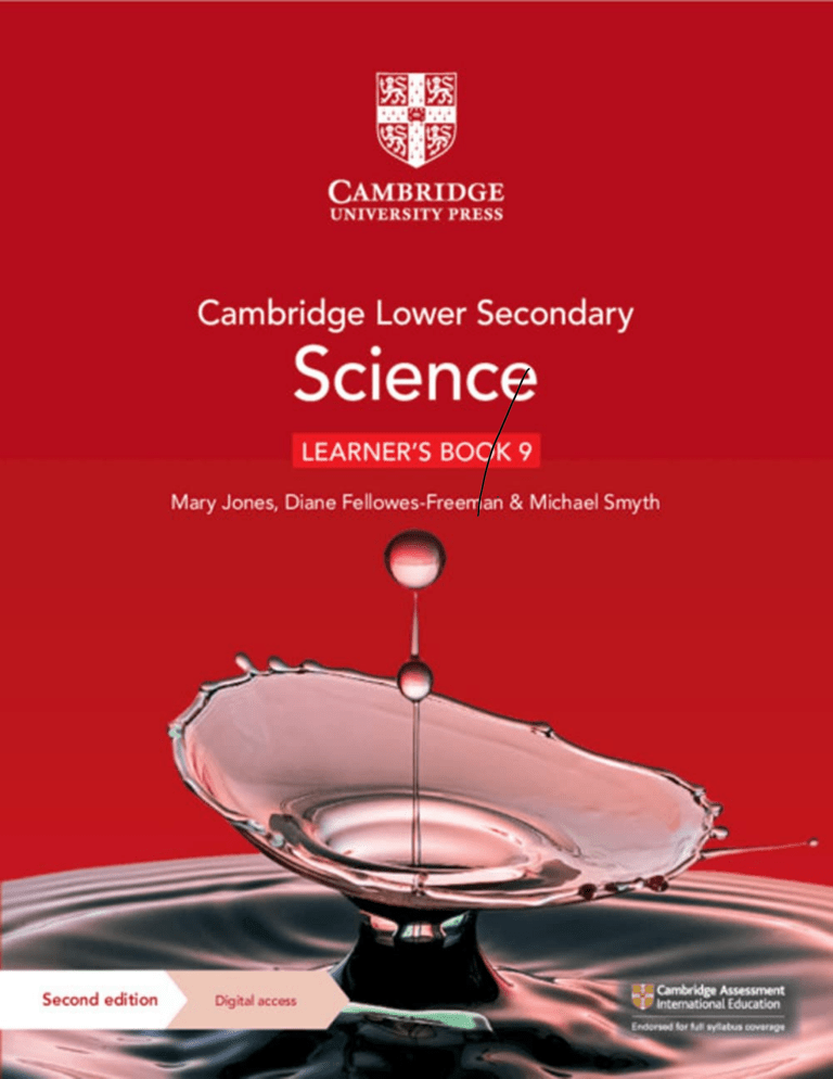 Cambridge Lower Secondary Science Learner's Book 9 - Textbook
