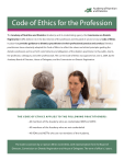 Code of Ethics for the Dietetics Profession - Academy of Nutrition