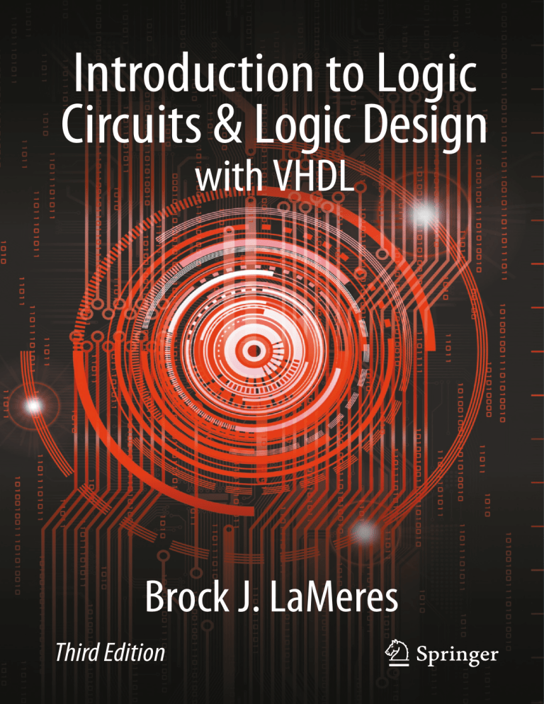 Introduction to Logic Circuits & Design with VHDL - 3rd Edition