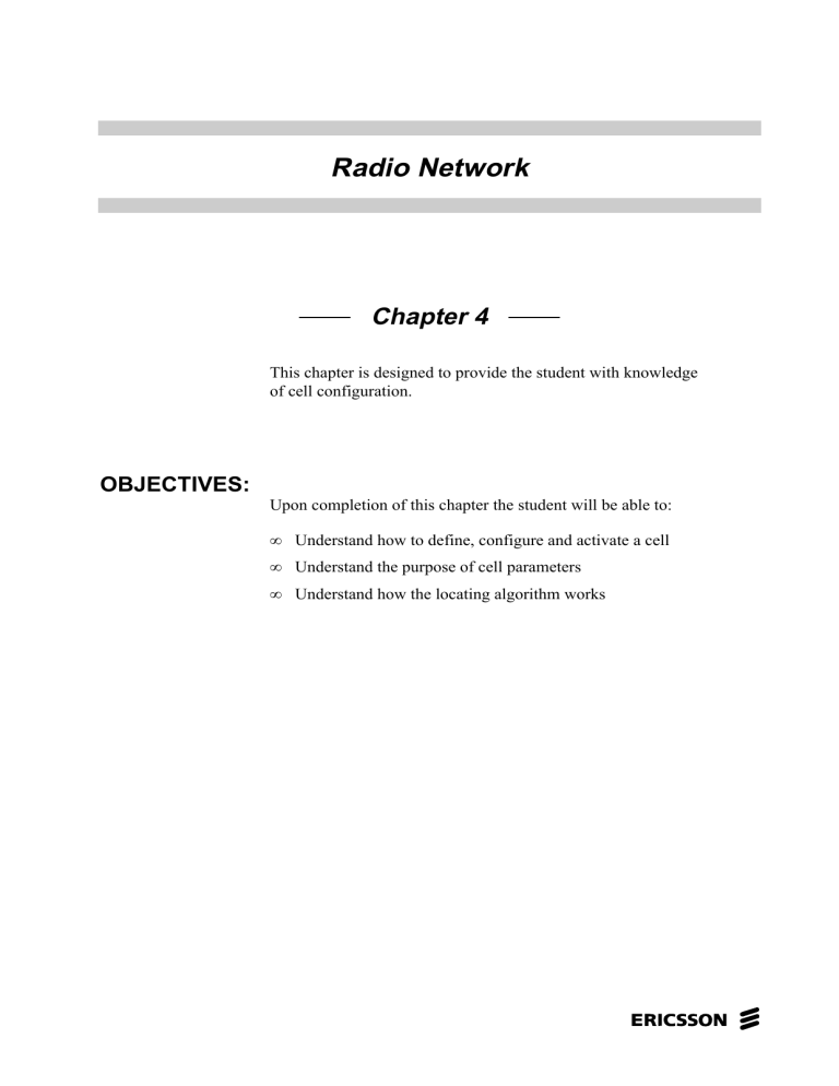 Radio Network: Cell Configuration & Locating Algorithm in GSM BSC