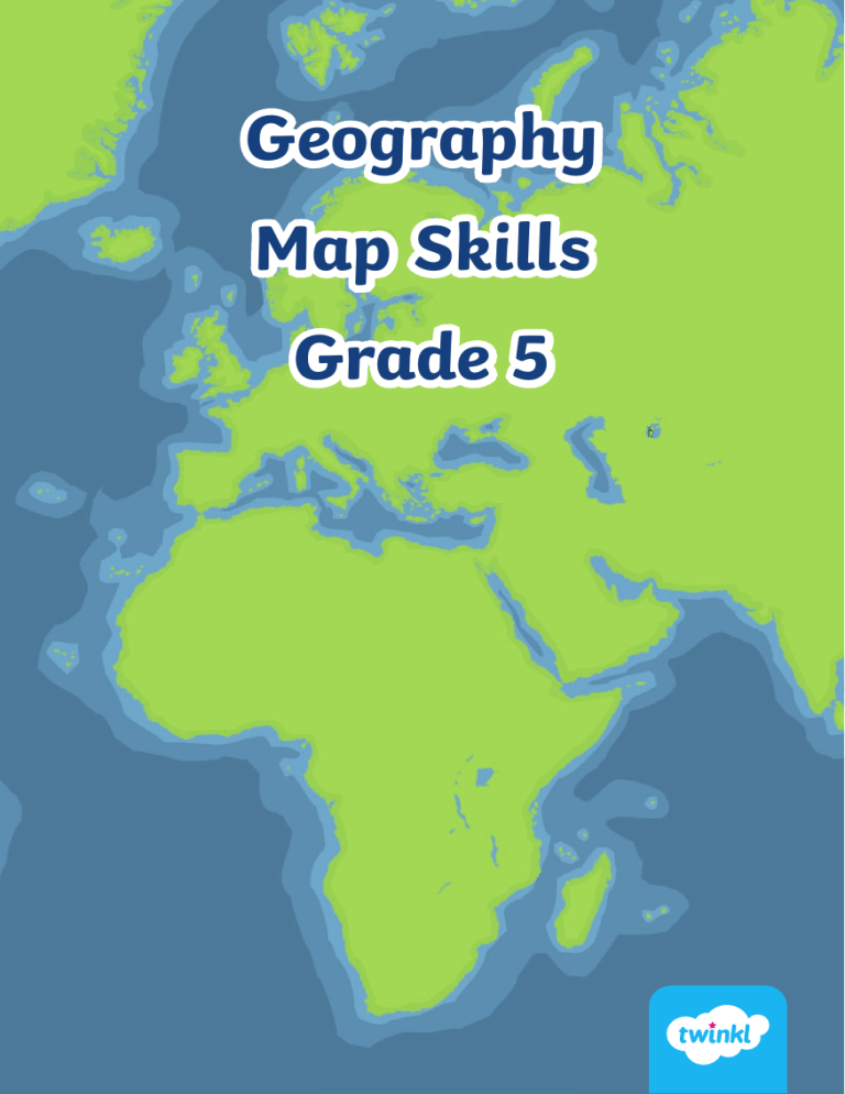 Geography Map Skills Grade 5 Workbook: World Maps, Continents & Africa