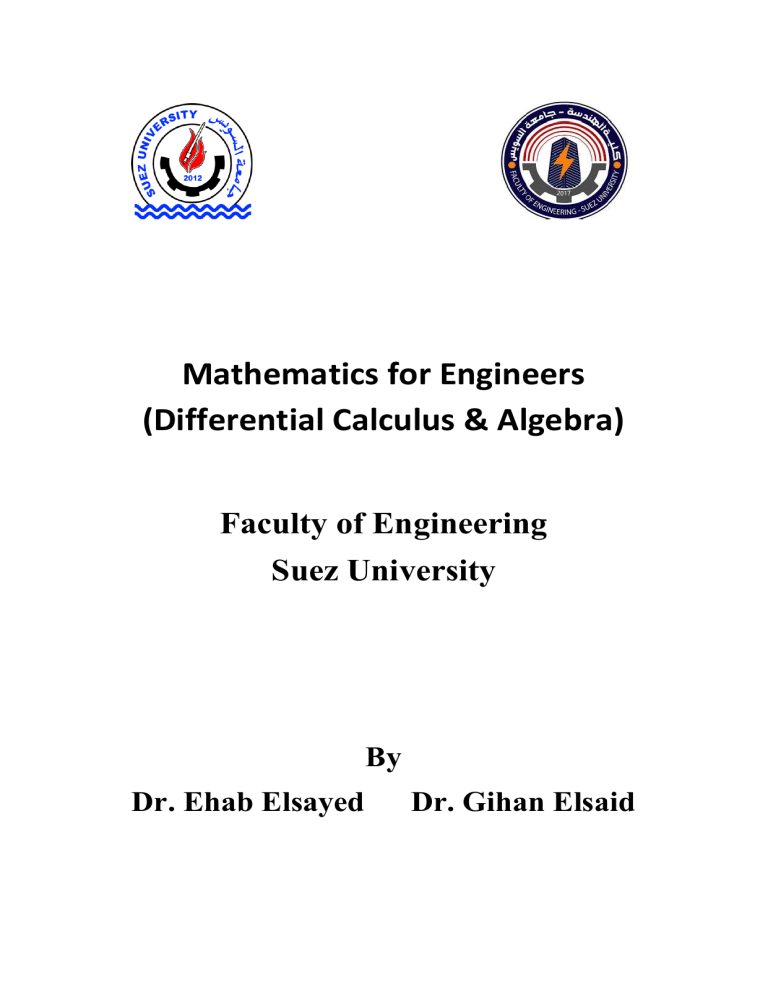 Mathematics for Engineers: Differential Calculus & Algebra Textbook