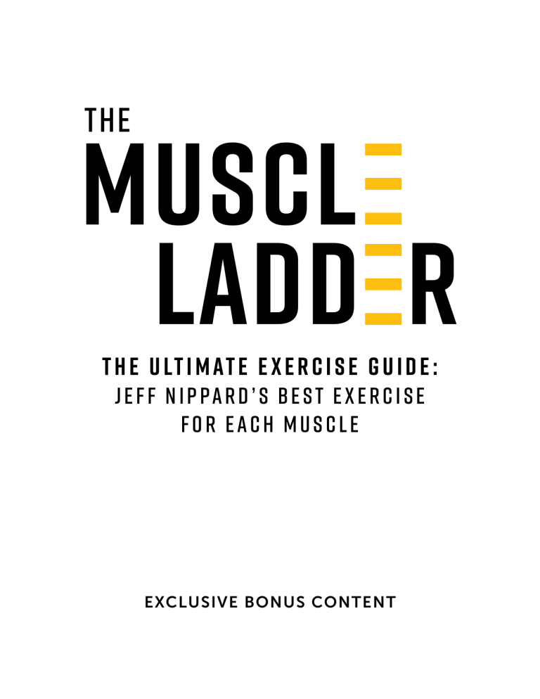 Jeff Nippard's Muscle Ladder: Ultimate Exercise Guide for Muscle Growth