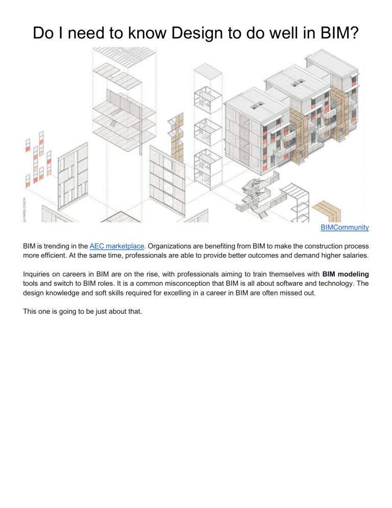 BIM & Design: Essential Skills for a Successful BIM Career