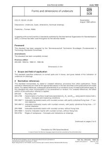 DIN 509: Undercut Forms & Dimensions Standard